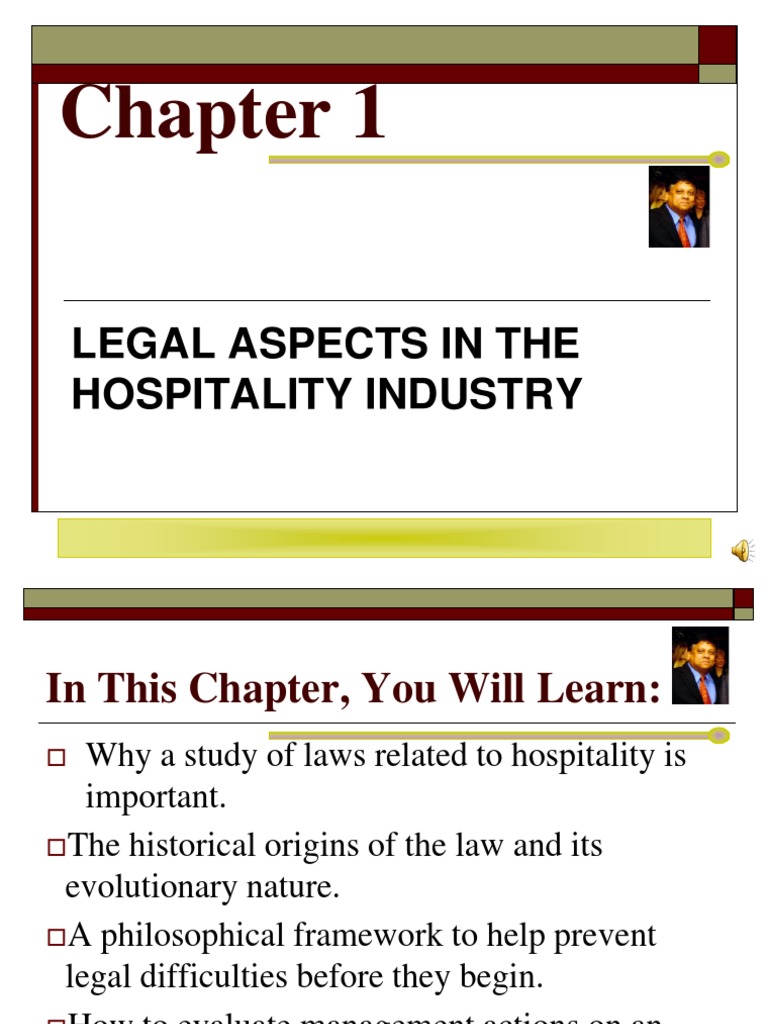 Chapter 1. Hospitality Law | Lawsuit | Common Law