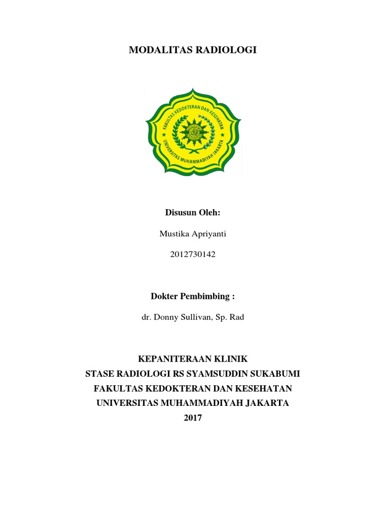 Tugas Modalitas Radiologi | PDF