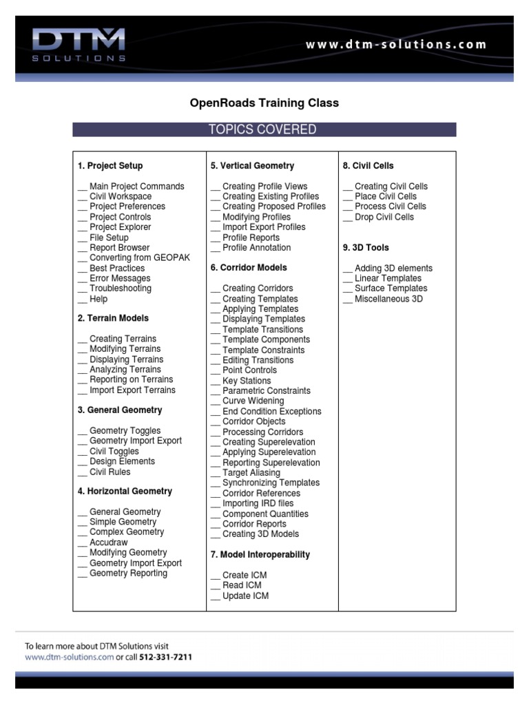 OpenRoads Training | Download Free PDF | 3 D Computer Graphics ...