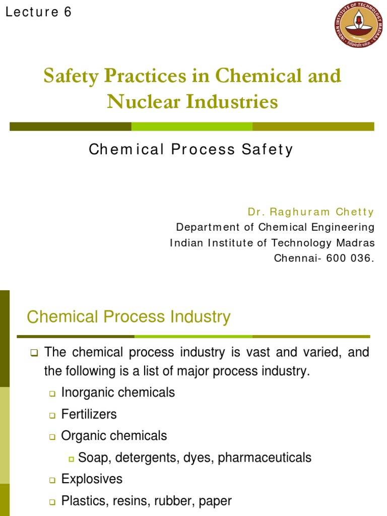 Chemical Process Safety Fundamentals | PDF | Explosion | Chemical Reactions