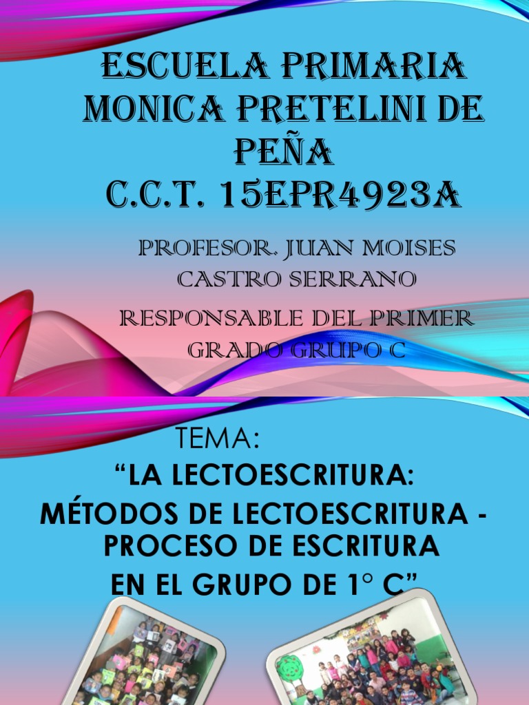 Diapositivas de Lectoescritura Conceptos y Metodos | PDF | Lectura ...