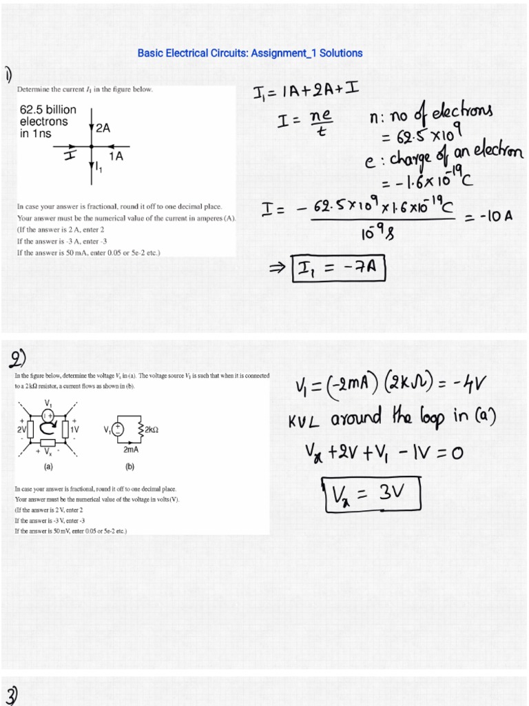 Solution To Nptel Basic Electrical Circuits Pdf