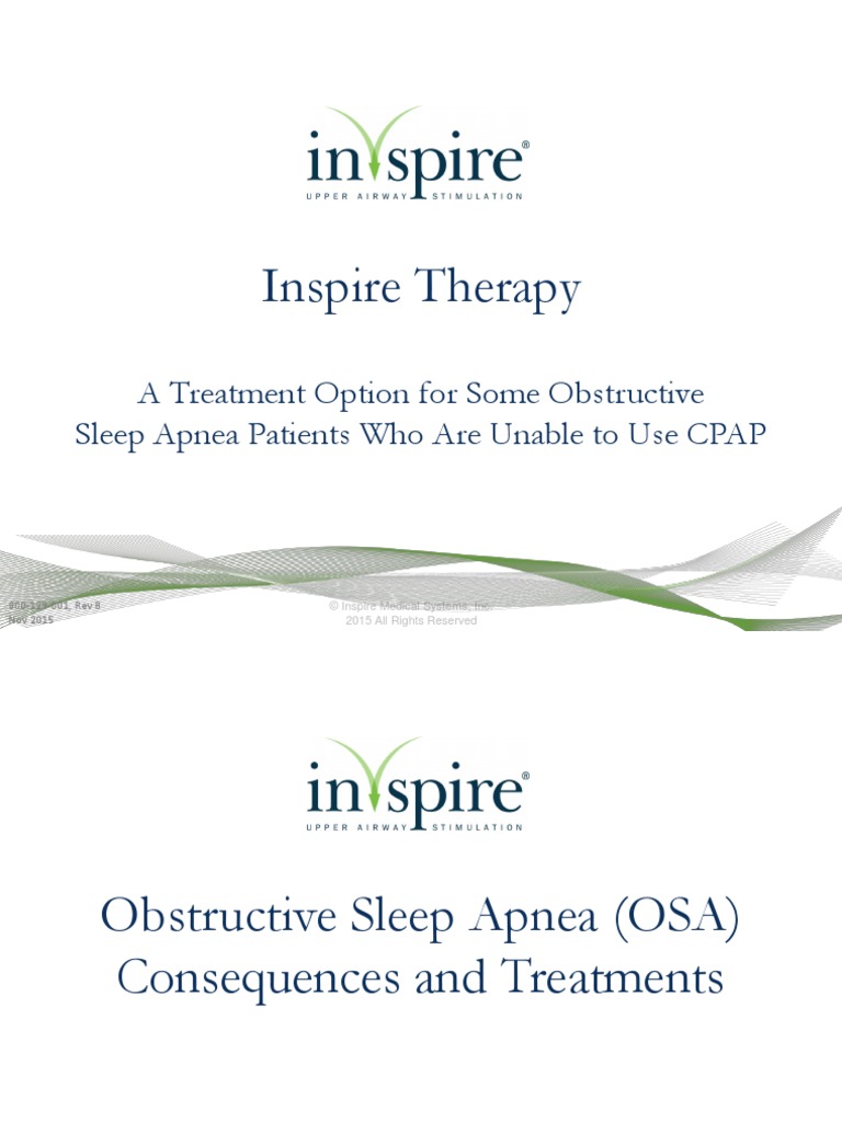 Inspire | PDF | Sleep Apnea | Adverse Effect