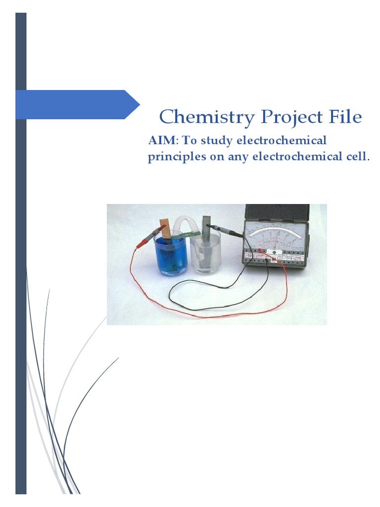Chemistry Project Report On Finding EMF of Electrochemical Cell | PDF ...