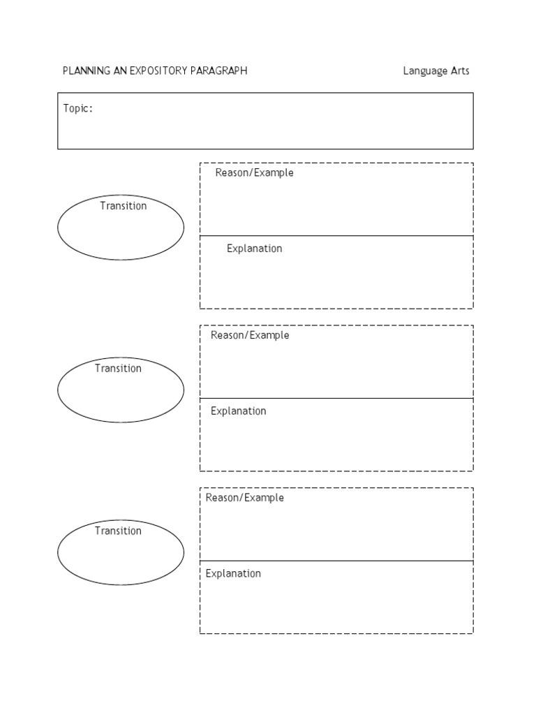 Expository Paragraph Planning Guide | PDF