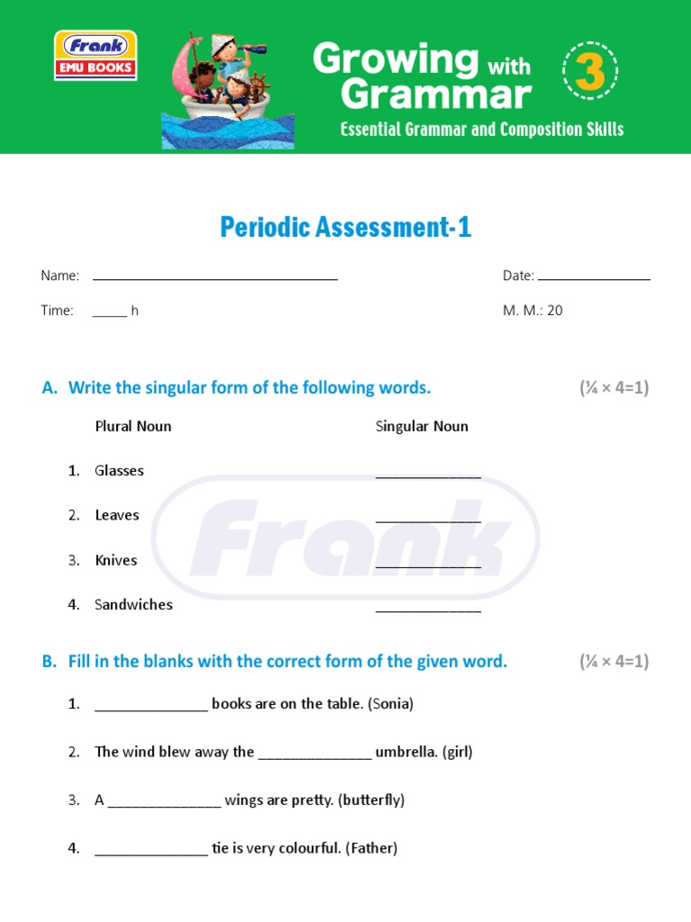 GWG 3 Periodic Assessment 1 | PDF | Grammatical Gender | Scientific ...