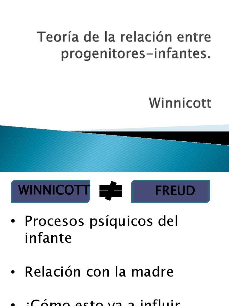 Teoría de La Relación Entre Progenitores - Infantes | PDF ...
