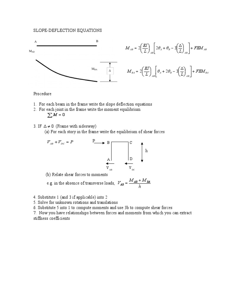 Slope Deflection | PDF