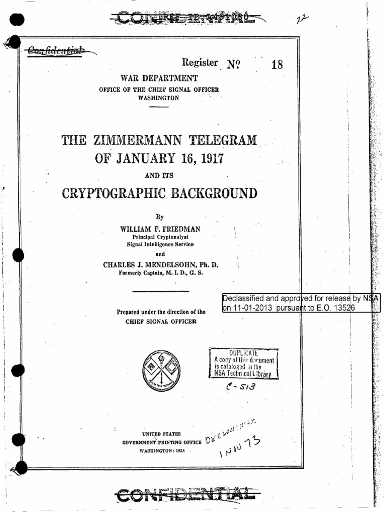 Telegrama Zimmermann NSA | PDF | Government