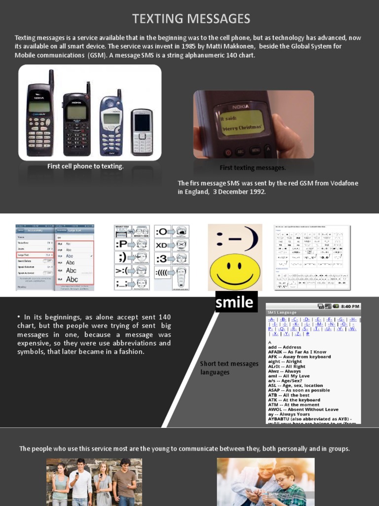 Texting Messages Presentation Proyect Level 8 | PDF | Social Science ...