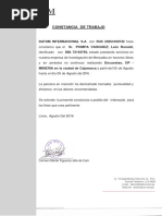 Constancia de Egreso Uap | PDF