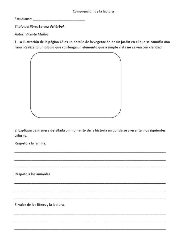 Comprensión La Voz Del Árbol | PDF | Hogar, jardinería y bricolaje ...