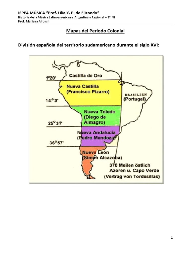 Mapas Del Periodo Colonial | PDF