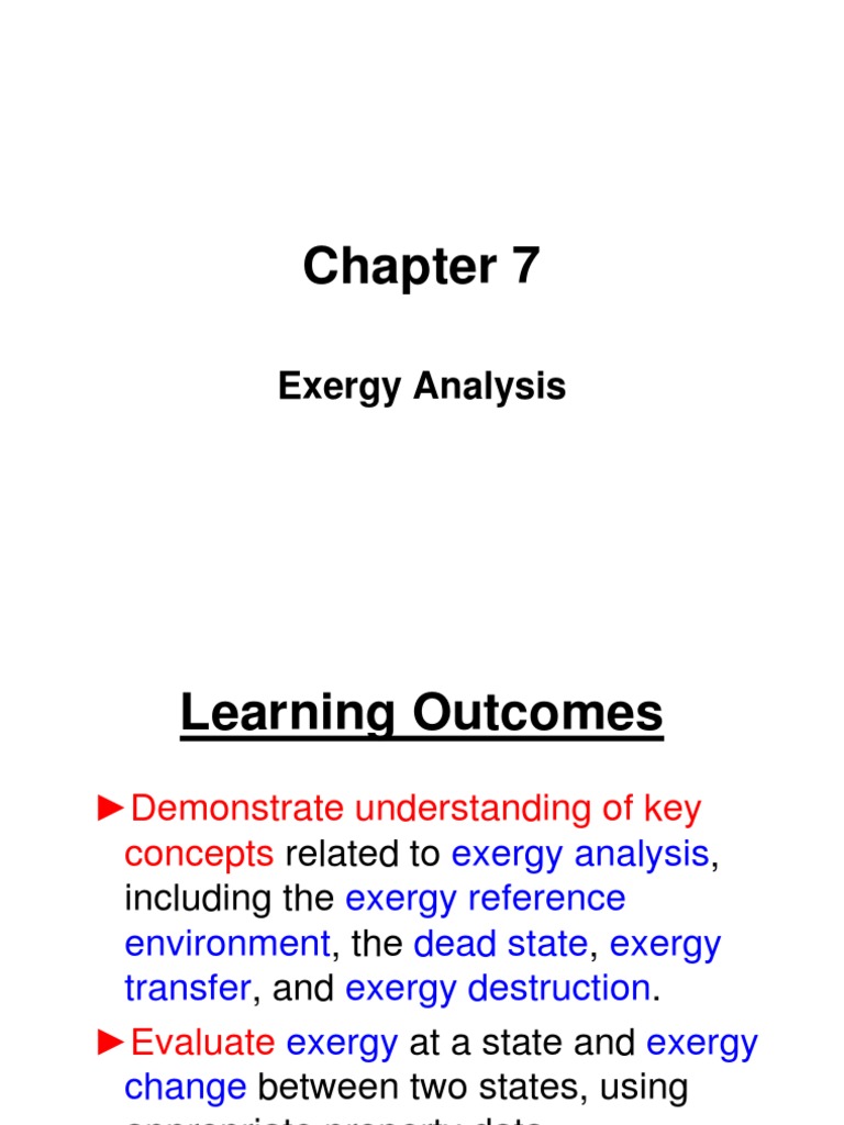 Ch07 PPT Slides | PDF | Exergy | Heat