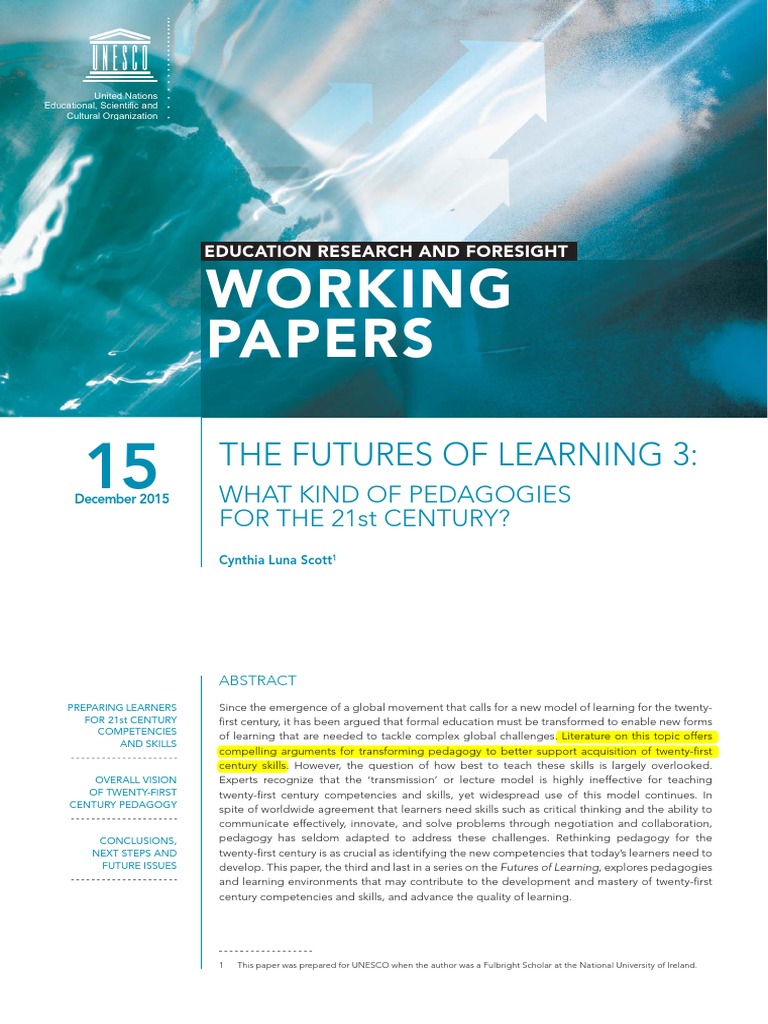 Rethinking Pedagogy for the 21st Century: Exploring Teaching Methods ...