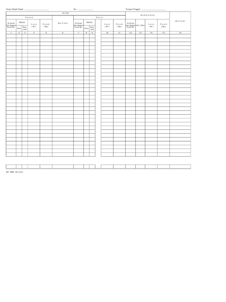 Format Letter C Desa | PDF