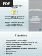 Modelo Tyleriano de Currículo y Evaluación | PDF | Plan de estudios ...