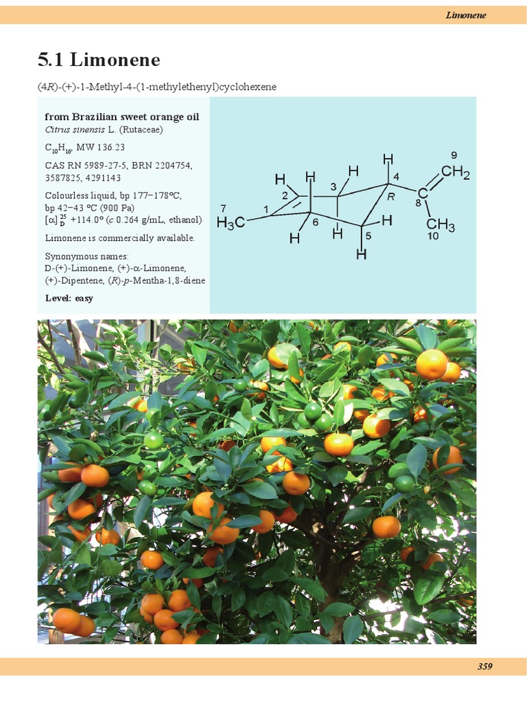 Limonene | PDF | Two Dimensional Nuclear Magnetic Resonance ...