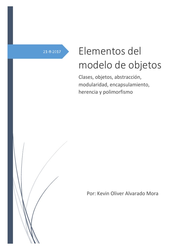 Elementos Del Modelo de Objetos | PDF | Objeto (informática) | Herencia ...