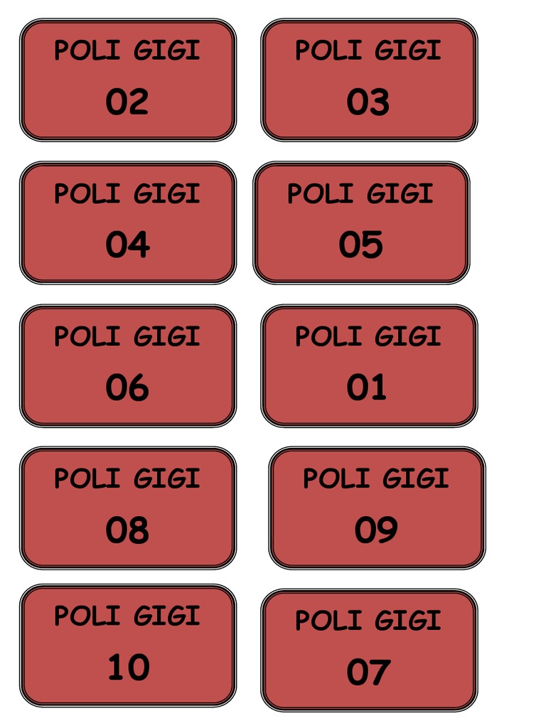 Antrian Poli Gigi | PDF