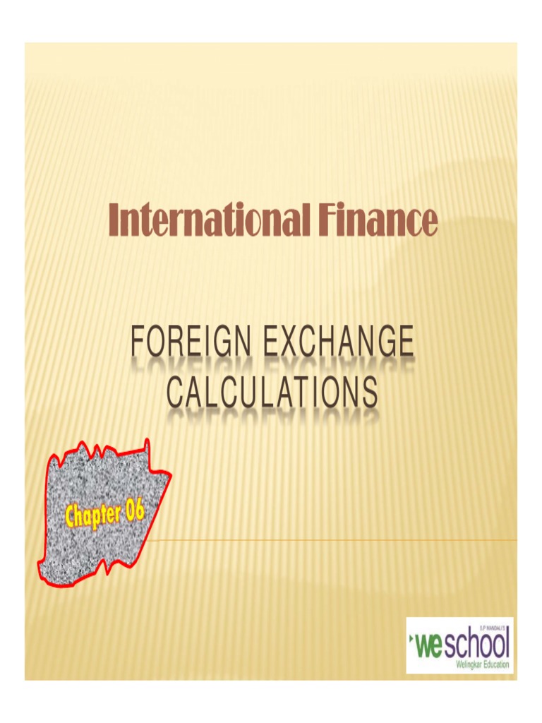 Forward Rate Calculation | PDF | Fixed Exchange Rate System ...