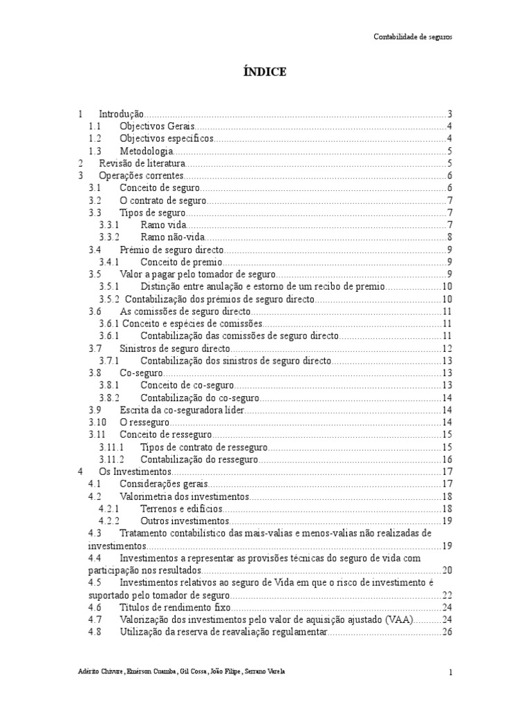 Seguro Directo | PDF | Resseguro | Investimentos