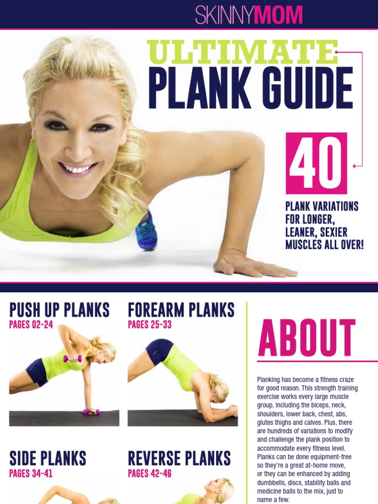 40 Plank Variations Guide | PDF | Anatomical Terms Of Motion | Foot