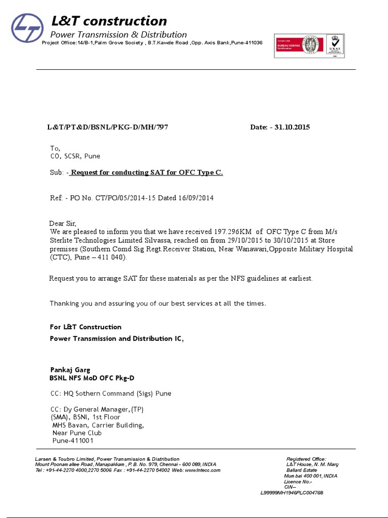 SAT Letter | PDF | Companies | Companies Of Asia