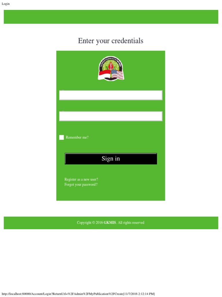 Enter Your Credentials: Sign in | PDF