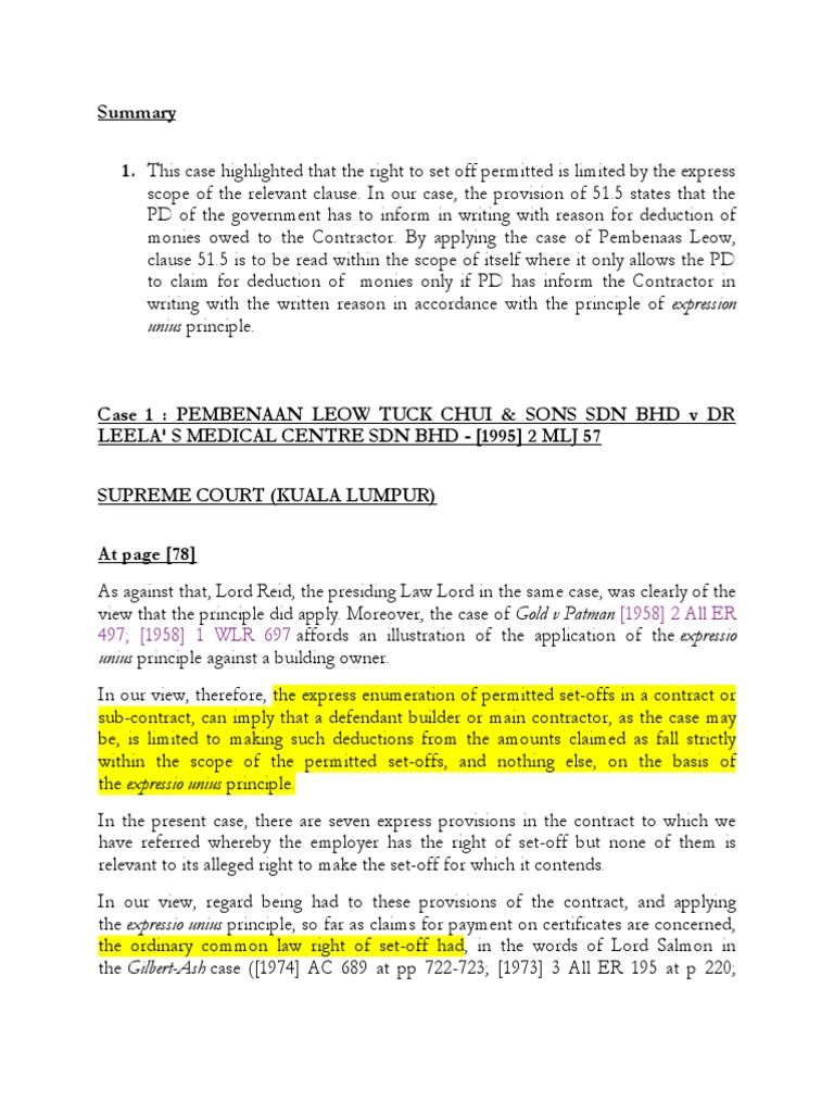 Clause 51.5 PWD Design and Build | PDF | Set Off (Law) | Statutory ...