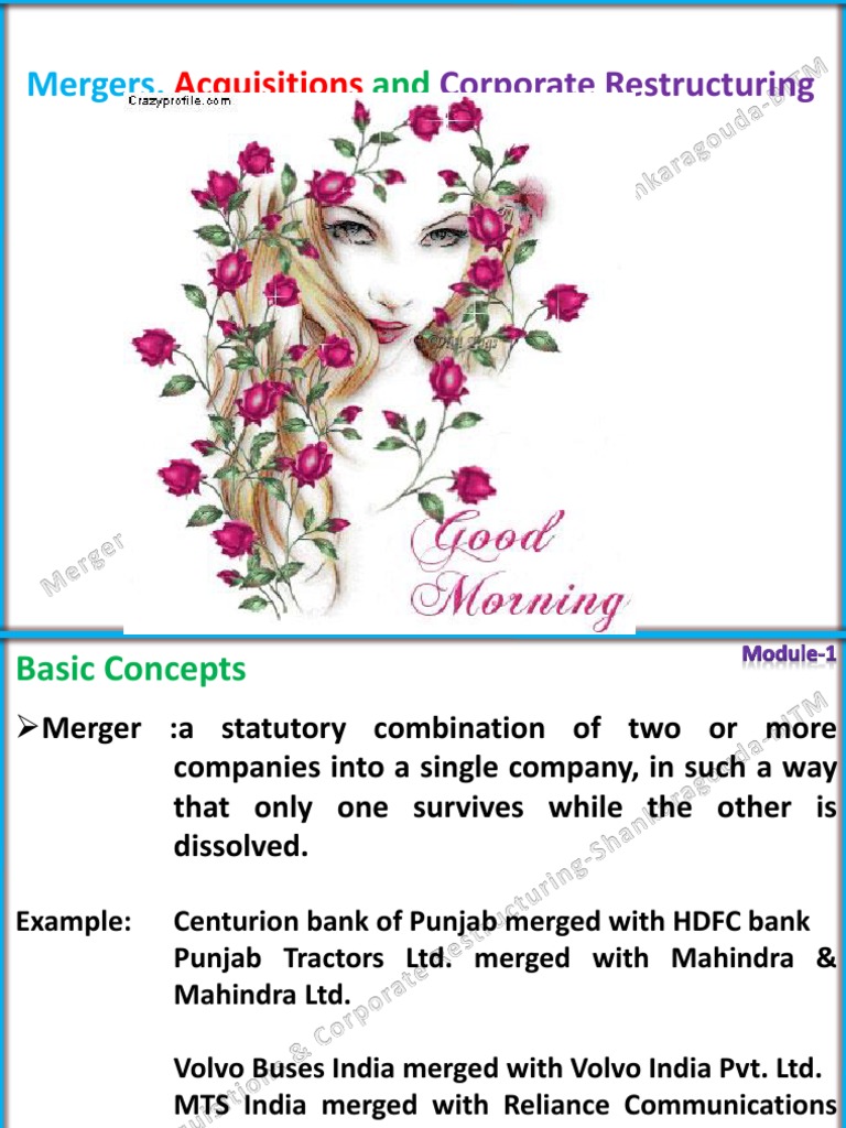 VTU MBA Syllabus M&A-module 1 by Shankaregouda BITM-Ballari | PDF ...