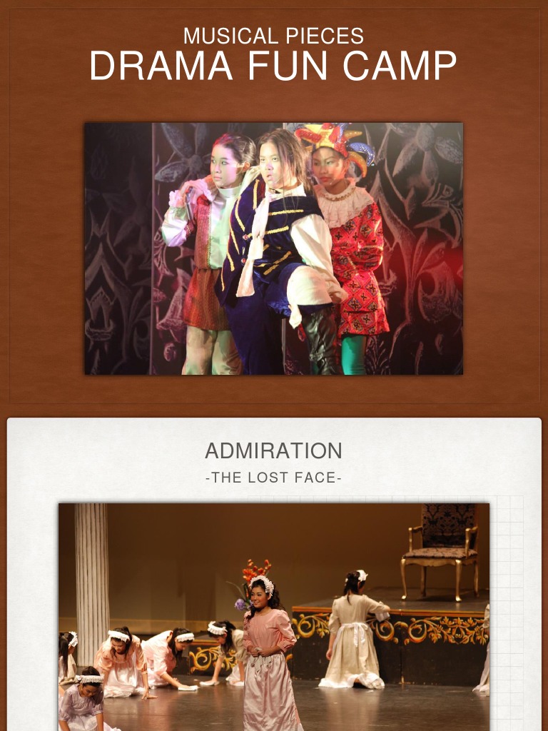 Drama Fun Camp - Musical Piece | PDF
