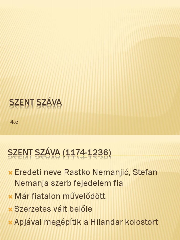 Szent Száva | PDF