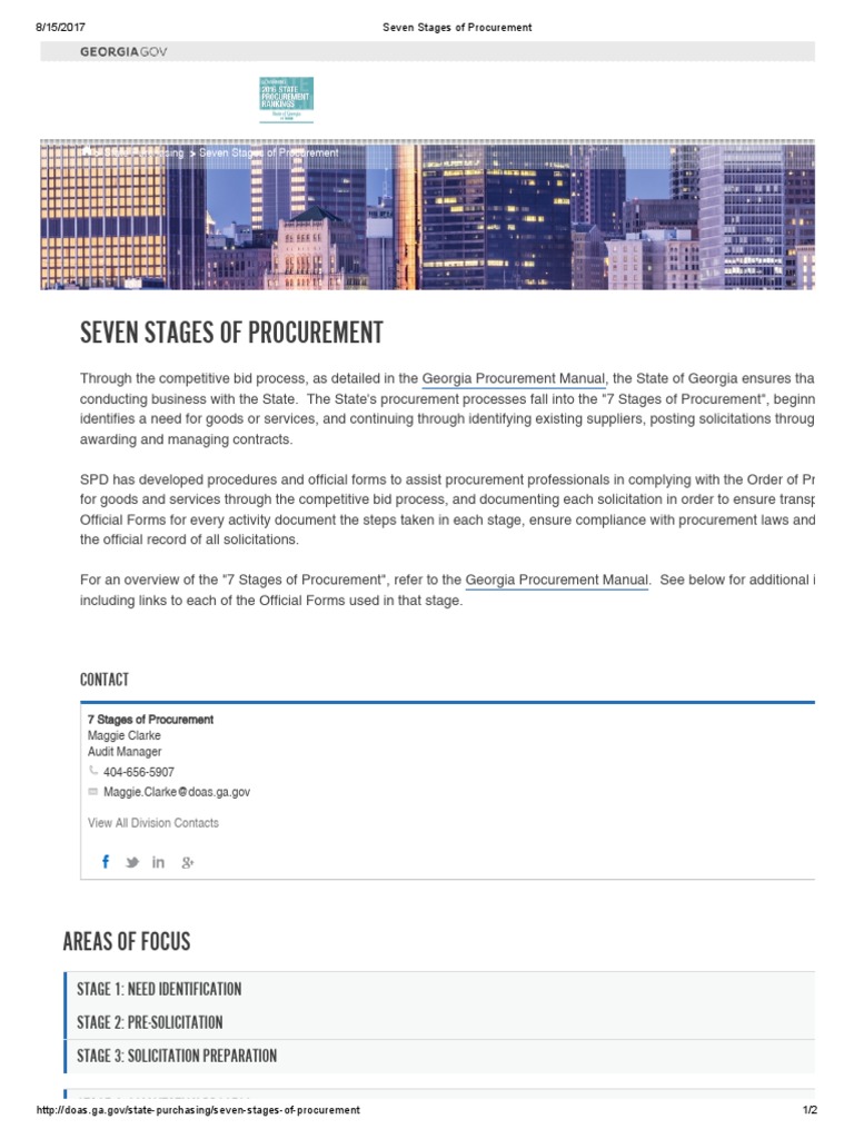 Seven Stages of Procurement-2 | PDF | Procurement | Government