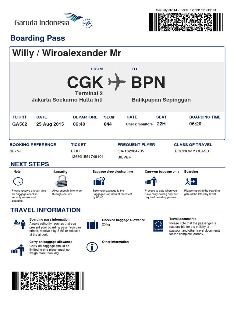 BPN CGK: Willy / Wiroalexander MR | PDF | Transport | Aviation