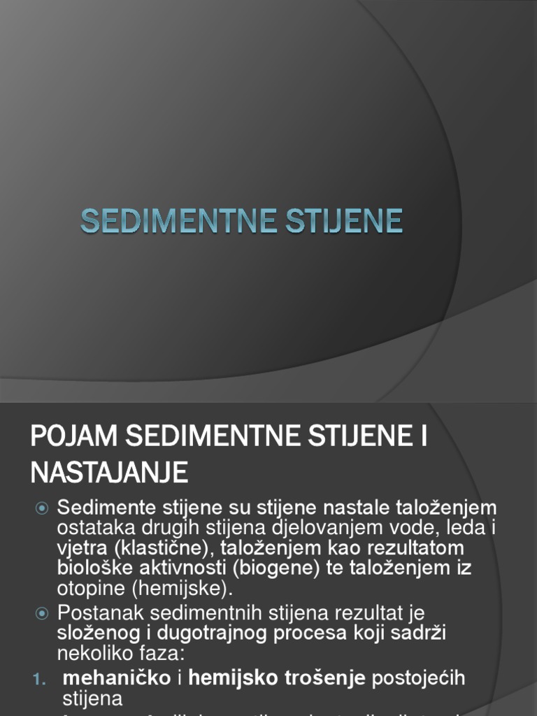 Sedimentne Stijene | PDF