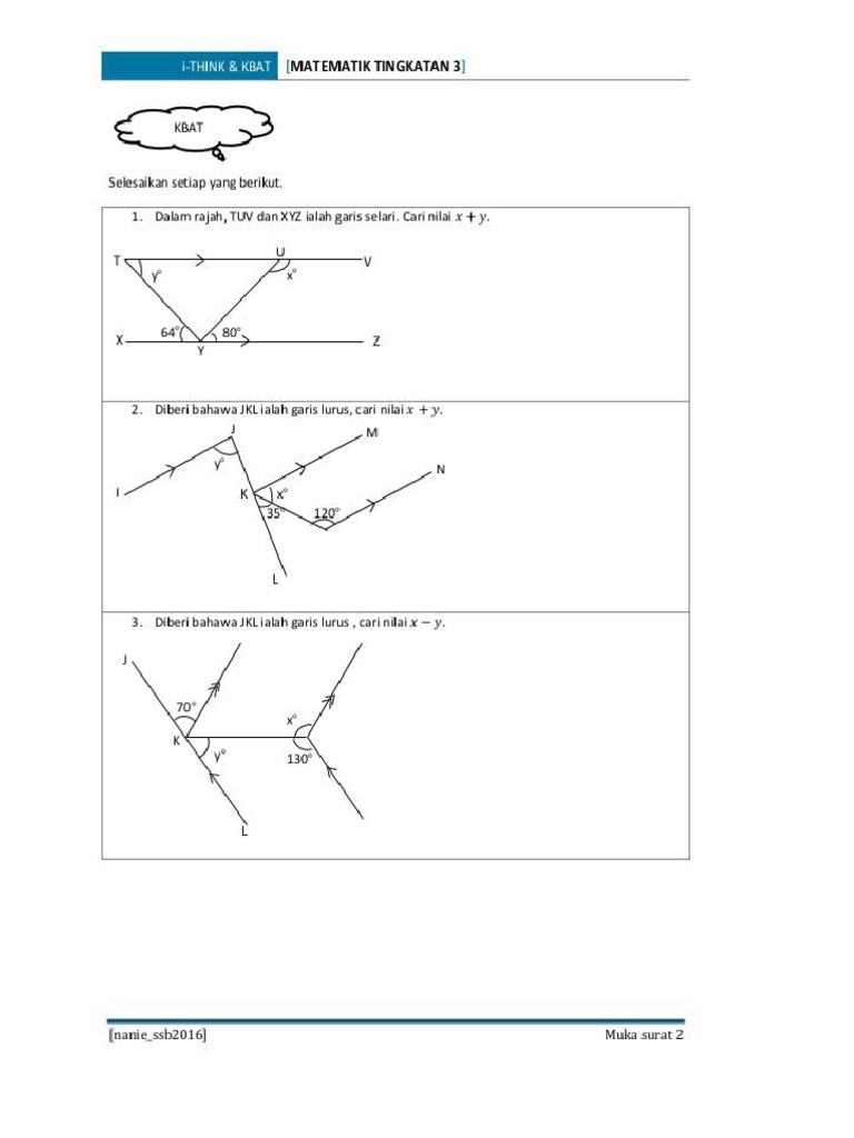 Form 3 Maths Revision | PDF