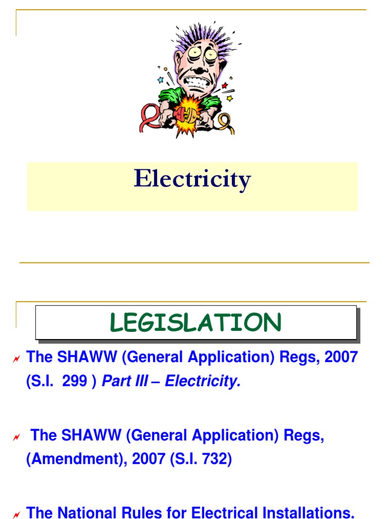 6-Alan Kelly Electrical Legislation and Safe Working Procedure ...