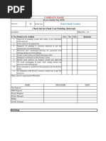 Ceiling Works Inspection Checklist | PDF