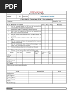 Pre Pour Inspection Checklist | PDF | Concrete | Precast Concrete