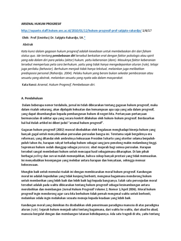 Hukum Progresif | PDF