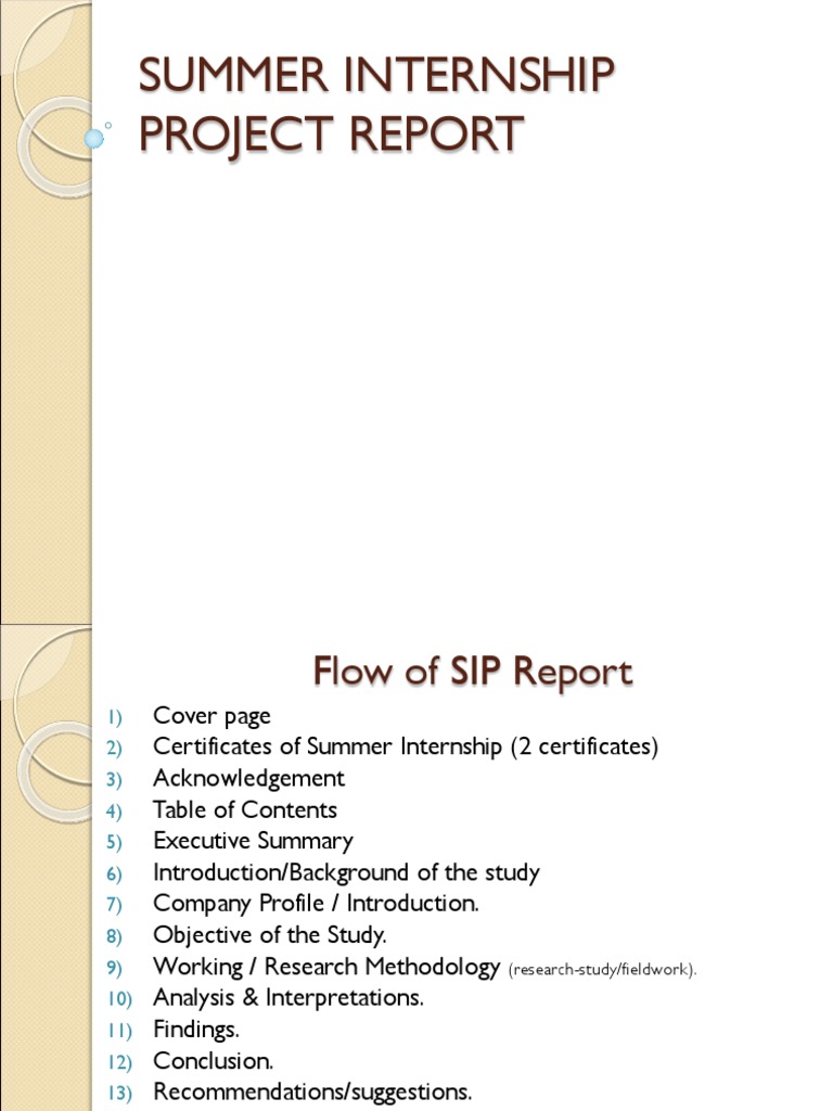 SIP Report Writing Guidelines | PDF | Hypothesis | Scientific Method