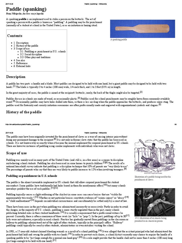 Paddle (Spanking) | PDF | Spanking | Education Issues