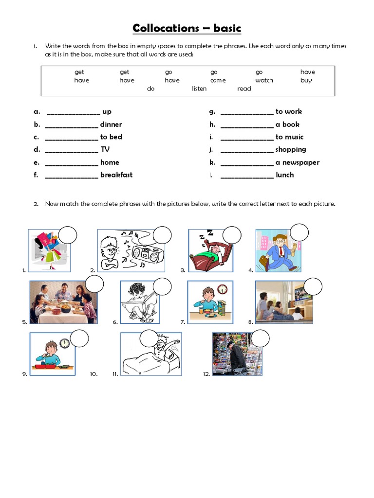 Basic Collocations | Download Free PDF | Linguistics