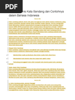 Perbedaan E Pepet dan E Taling | PDF