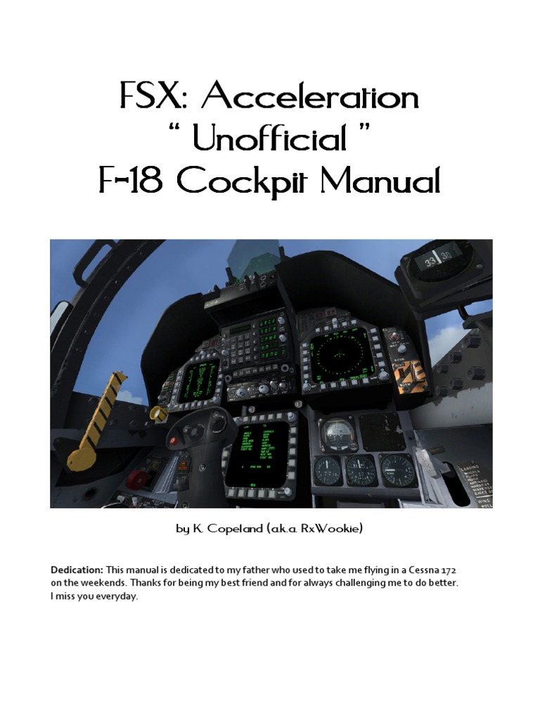 FSX F18 Manual | PDF | Aerospace | Avionics