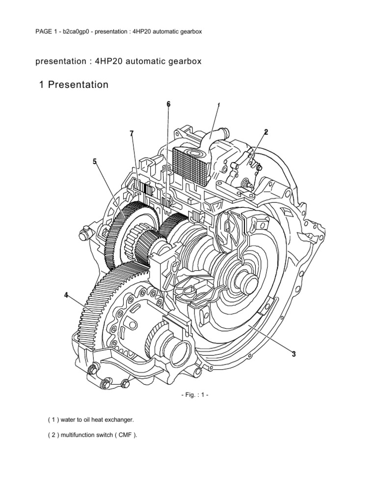 4HP20 | PDF | Automatic Transmission | Transmission (Mechanics)