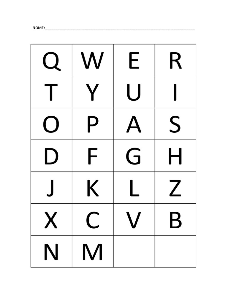 Tabela Alfabética | PDF