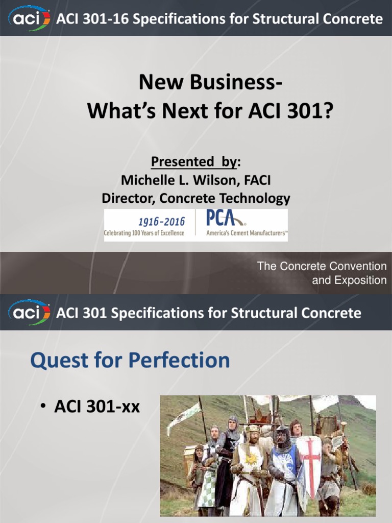 Specifications for Structural Concrete: An Overview of Proposed Updates ...