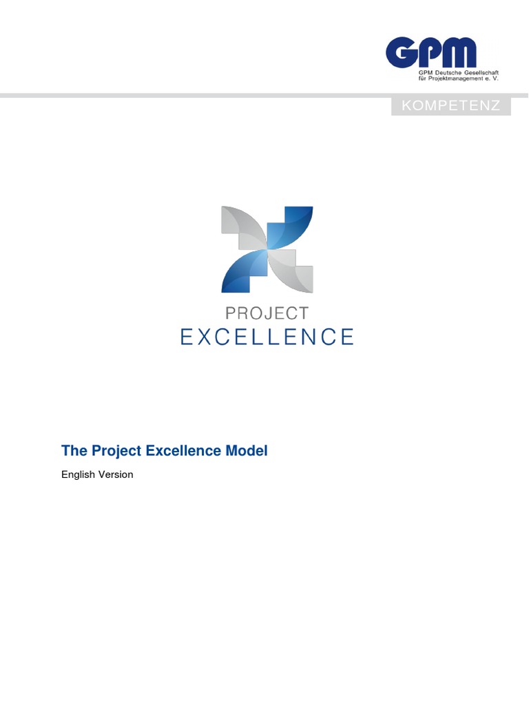 Project Excellence Model ENGLISH Version | PDF | Performance Indicator ...